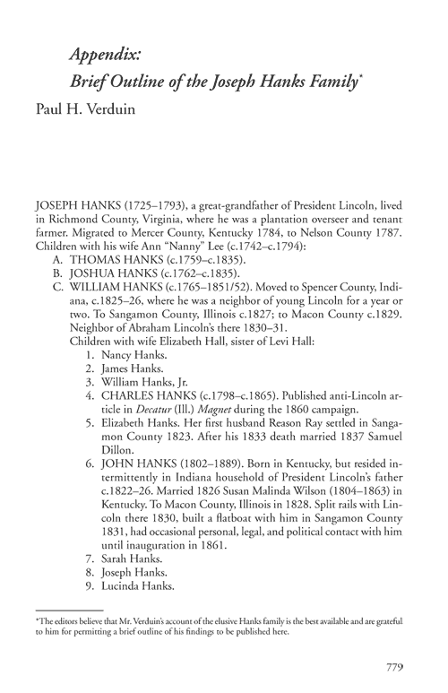 HERNDON'S INFORMANTS: Letters, Interviews, and Statements about Abraham ...