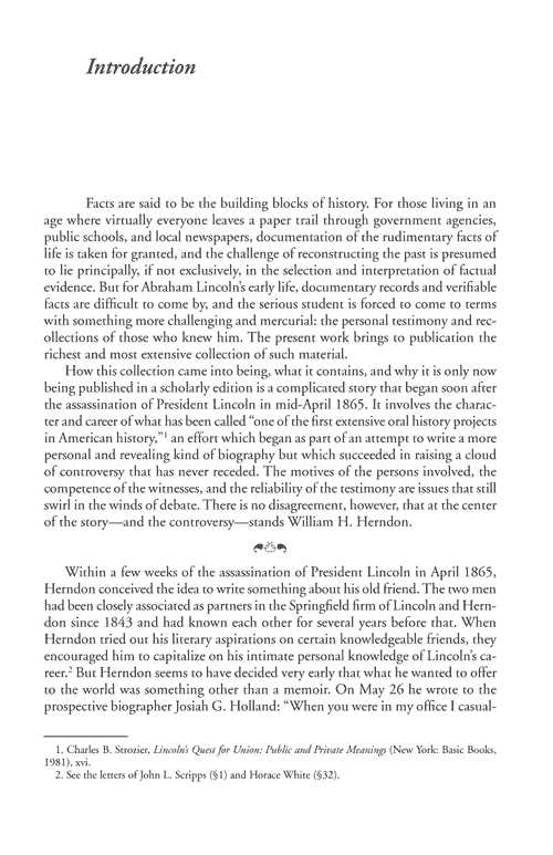 HERNDON'S INFORMANTS: Letters, Interviews, and Statements about Abraham ...